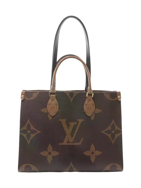 LOUIS VUITTON Monogram Giant Onthego Mm Satchel 2021-2025 - Brown