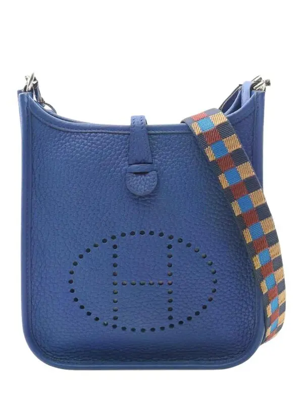 Hermès 2021 Clemence Evelyne Amazone Tpm Crossbody Bag - Blue