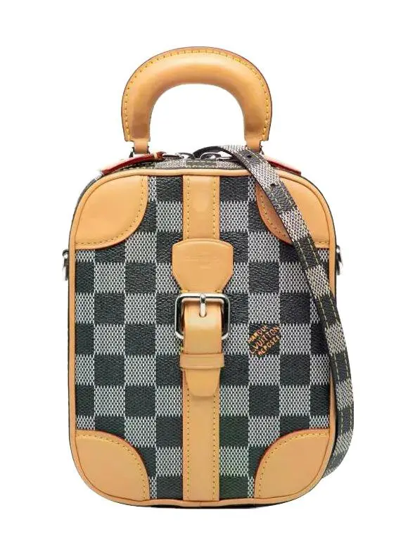 LOUIS VUITTON 2019 Damier Colors Valisette Verticale Satchel - Grey