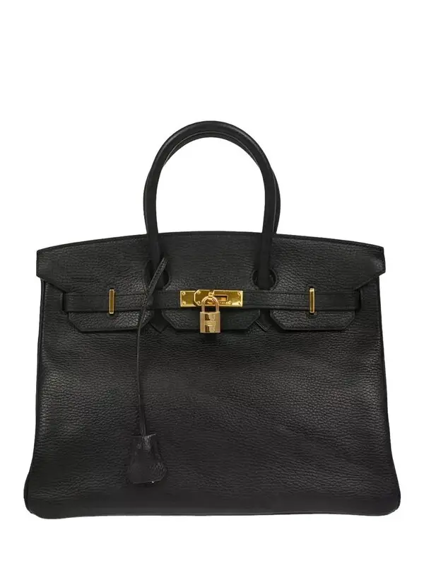 Hermès 2002 Birkin 35 Handbag - Black