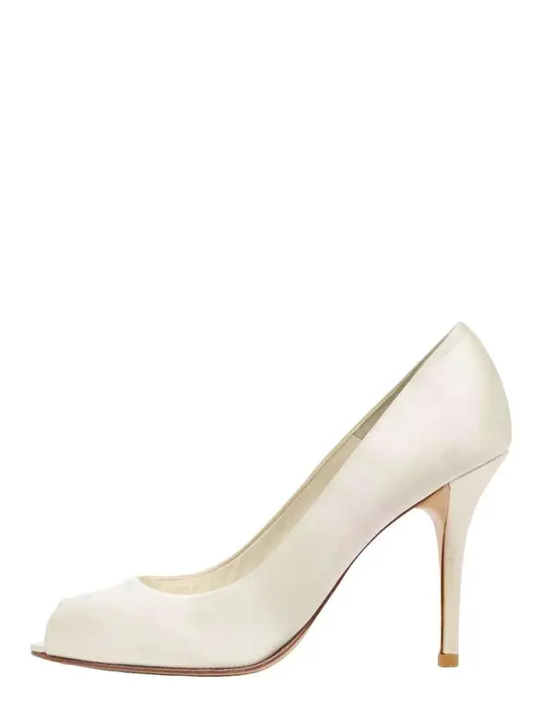 STUART WEITZMAN 105mm Leather Pumps - White