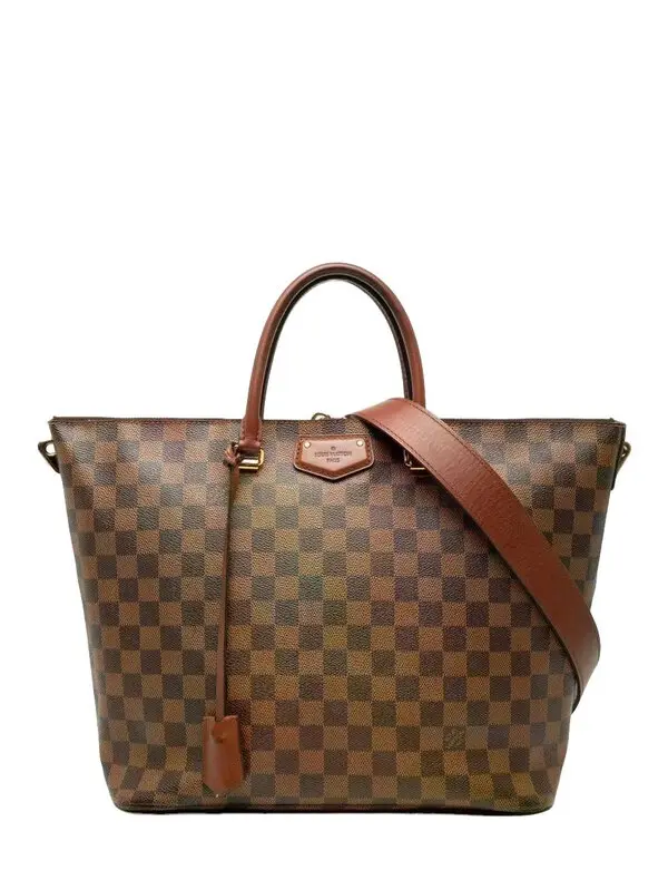 LOUIS VUITTON Damier Ebene Belmont Mm Satchel - Brown