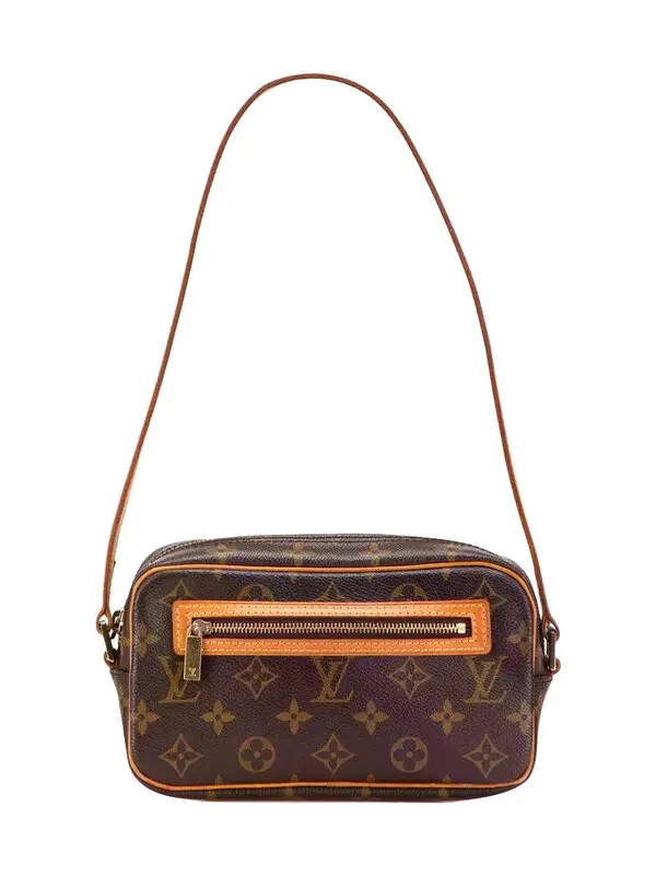 LOUIS VUITTON 2002 Monogram Pochette Cite Shoulder Bag - Brown