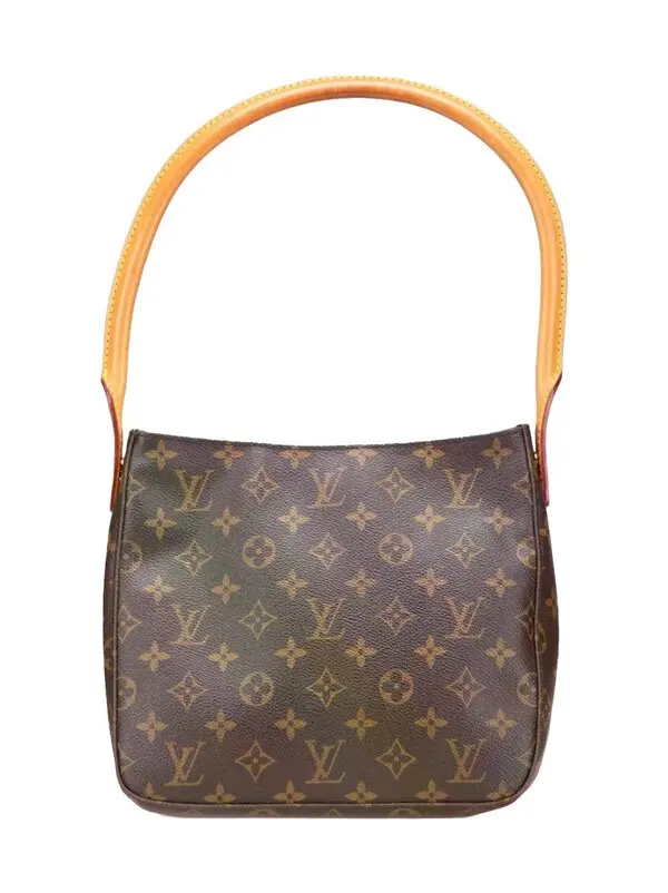 LOUIS VUITTON 2001 Monogram Looping Mm Shoulder Bag - Brown