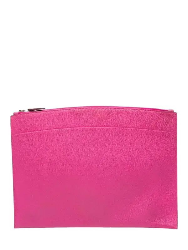 Hermès 2017 Large Togo Bazar Pouch - Pink