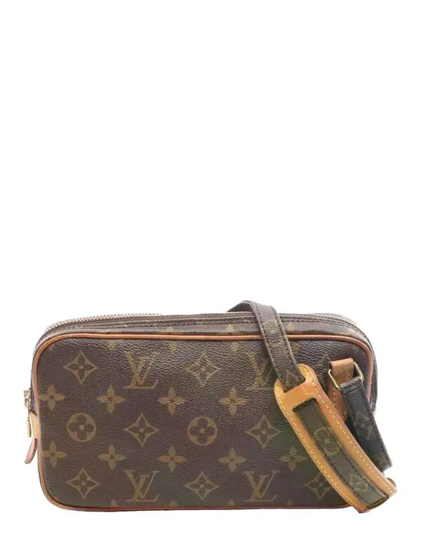 LOUIS VUITTON 1990 Monogram Pochette Marly Bandouliere - Brown