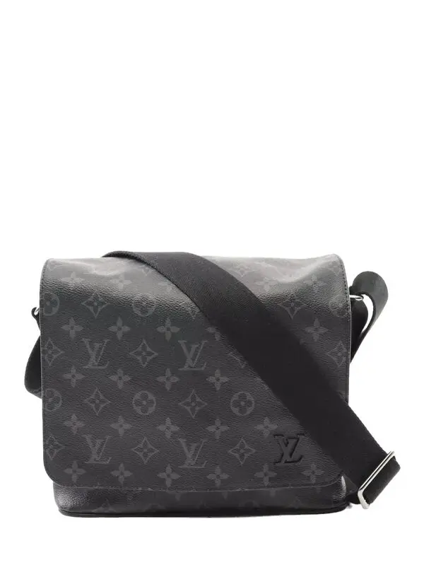 LOUIS VUITTON Monogram Eclipse District Pm Crossbody Bag - Black
