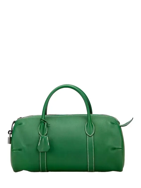 Hermès 2010 Swift Polochon 1925 30 Boston Bag - Green