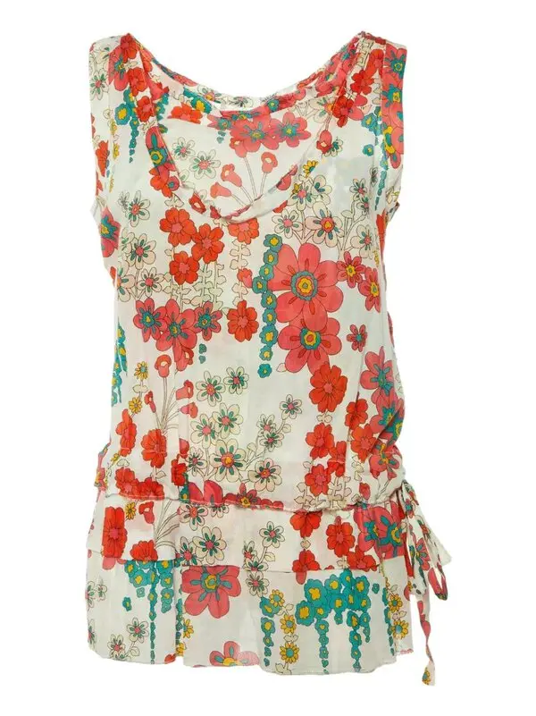 Marni Floral Print Top - White