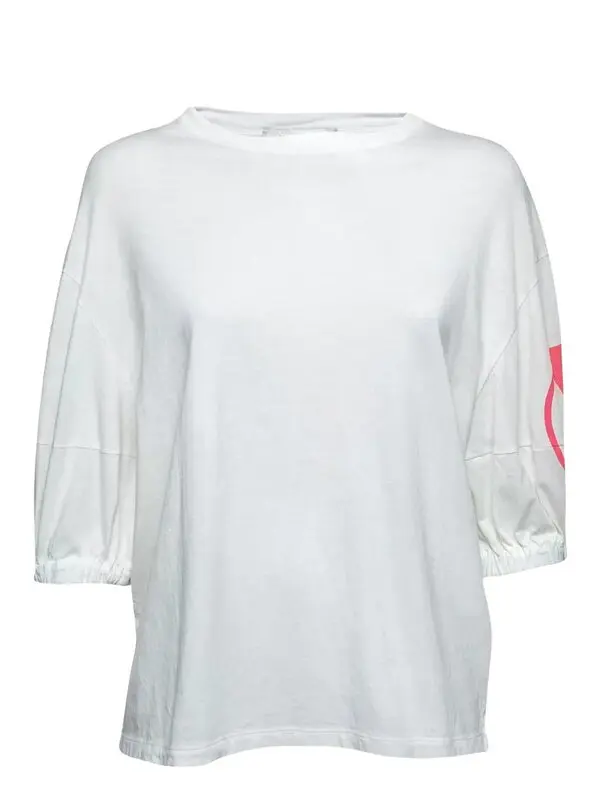 Valentino Garavani Cotton T-shirt With Graphic Sleeves - White