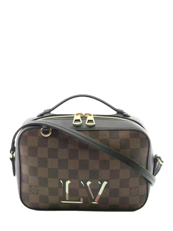 LOUIS VUITTON 2019 Damier Ebene Santa Monica Satchel - Brown