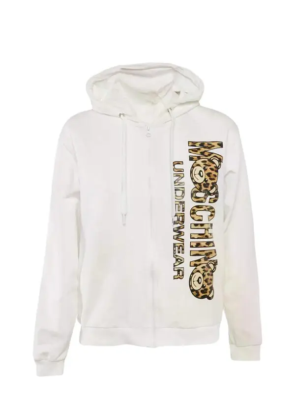 Moschino Zip-fastening Hoodie - White