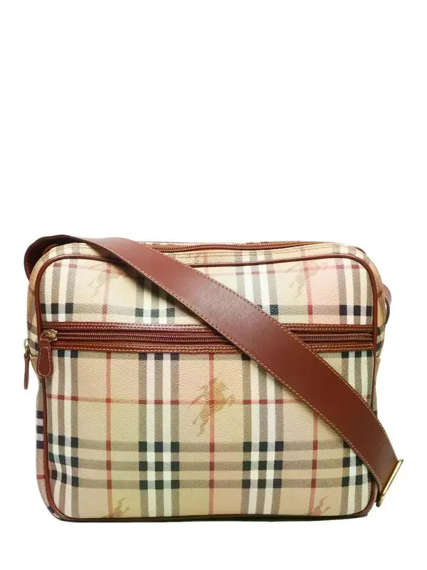 Burberry Haymarket Check Shoulder Bag - Neutrals