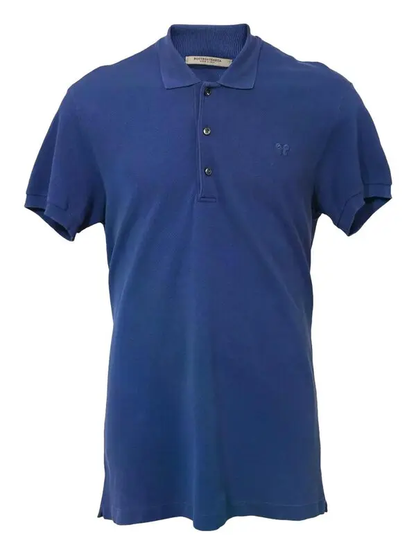 Bottega Veneta Buttoned Polo Shirt - Blue