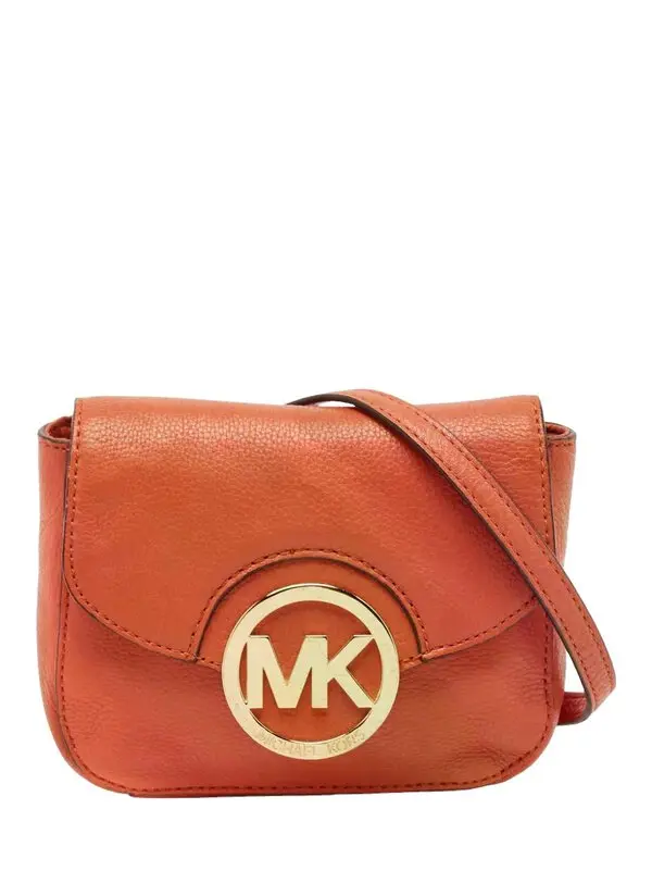 Michael Kors Fulton Logo-plaque Cross Body Bag - Orange