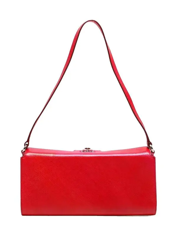 FERRAGAMO 1990-2000s Gancini Shoulder Bag - Red