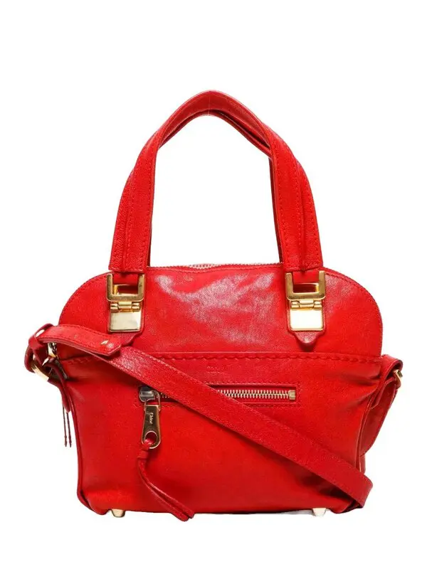 Chloé Angie Shoulder Bag - Red