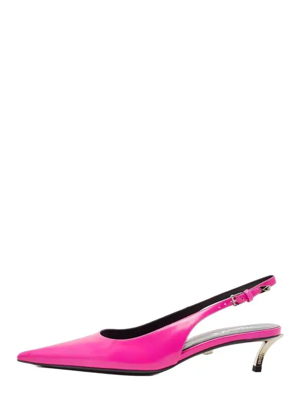 Versace 45mm Pointed-toe Slingback Pumps - Pink