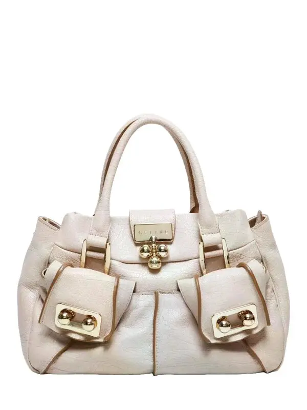 Celine 2010s Leather Tote Bag - Neutrals
