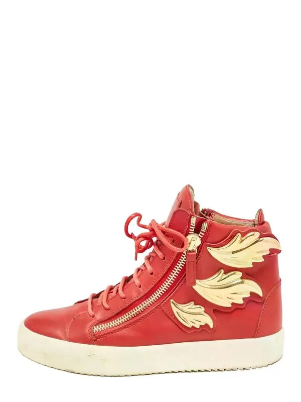 GIUSEPPE ZANOTTI Wing High-top Sneakers - Red
