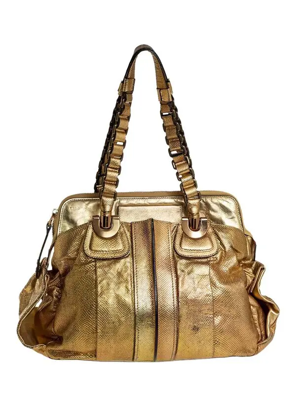 Chloé Heloise Shoulder Bag - Gold