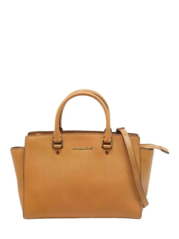 Michael Kors Leather Shoulder Bag - Neutrals