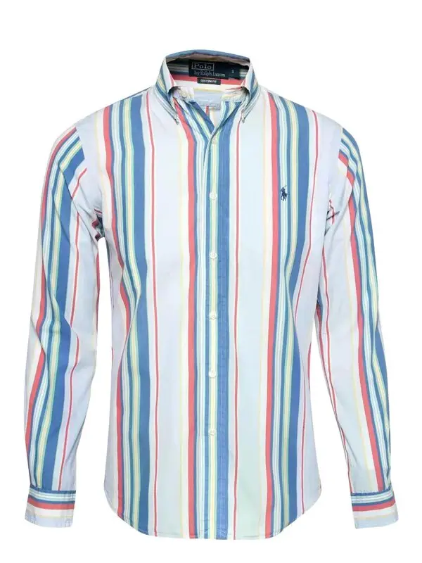 Polo Ralph Lauren Striped Long-sleeve Shirt - White