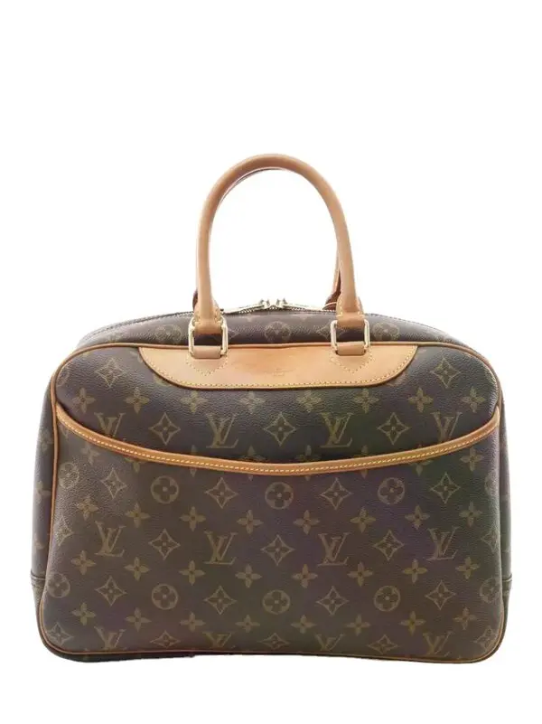 LOUIS VUITTON 2002 Deauville Bowling Monogram Handbag - Brown