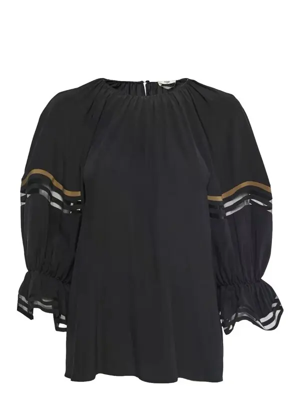 Fendi Silk Blouse - Black
