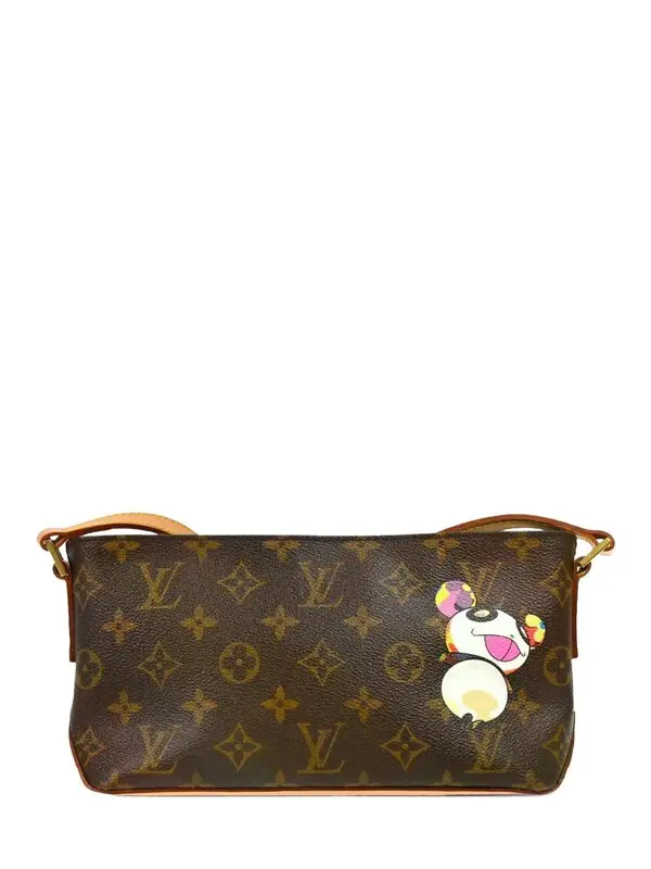 LOUIS VUITTON X Takashi Murakami 2004 Panda Trotteur Shoulder Bag - Brown