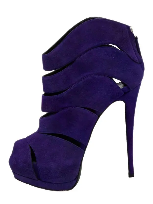 GIUSEPPE ZANOTTI 145mm Leather Pumps - Purple