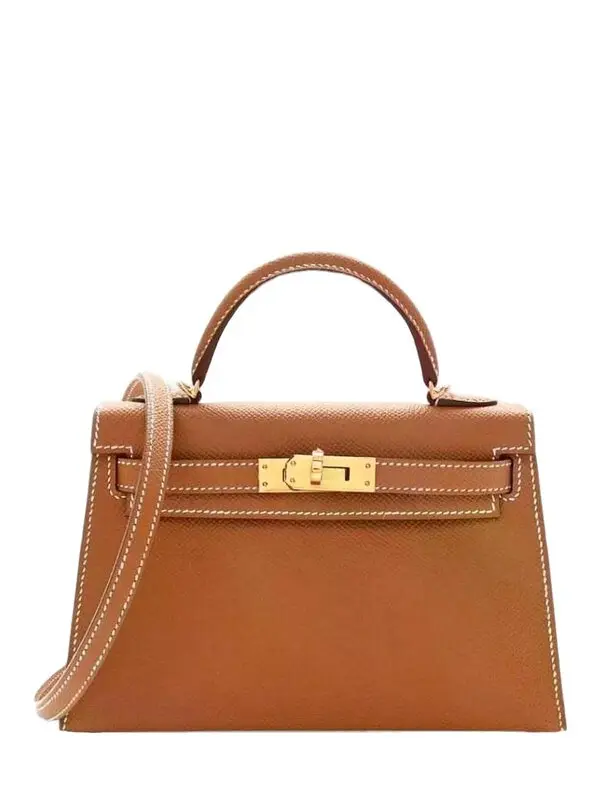 Hermès Mini Kelly Sellier 20 Epsom With Gold Hardware - Brown