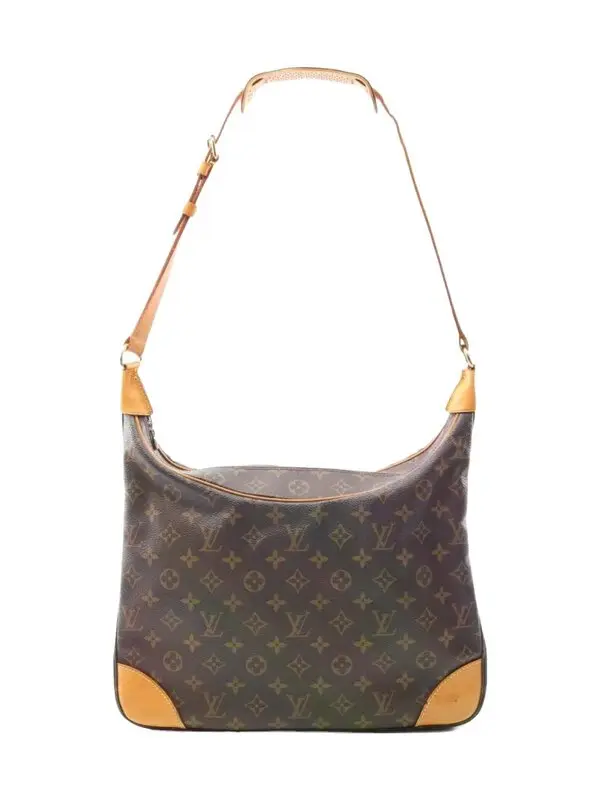 LOUIS VUITTON 2001 Boulogne 35 Shoulder Bag - Brown