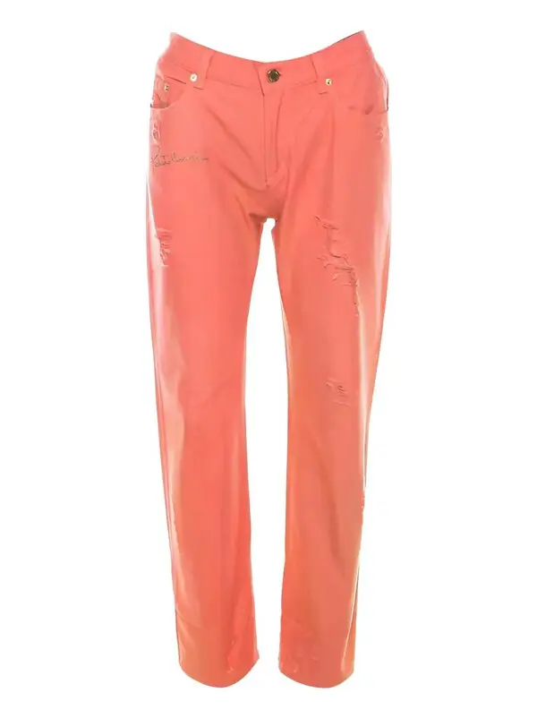 Roberto Cavalli Logo-embellished Trousers - Pink