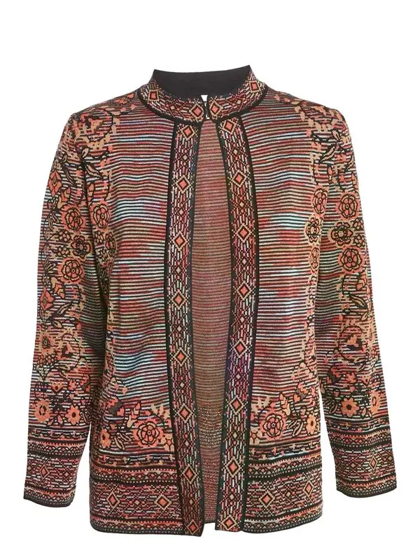 Missoni Floral Striped Cardigan - Brown