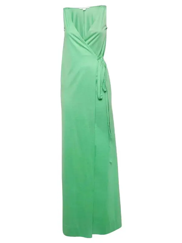 Diane Von Furstenberg Wrap Maxi Dress - Green