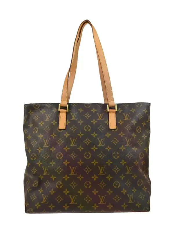 LOUIS VUITTON 2001 Cabas Mezzo Tote Bag - Brown