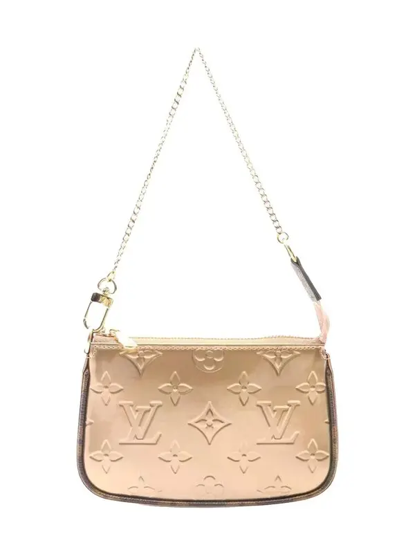 LOUIS VUITTON Monogram Vernis Mini Pochette Accessoires Handbag 2021-2025 - Pink