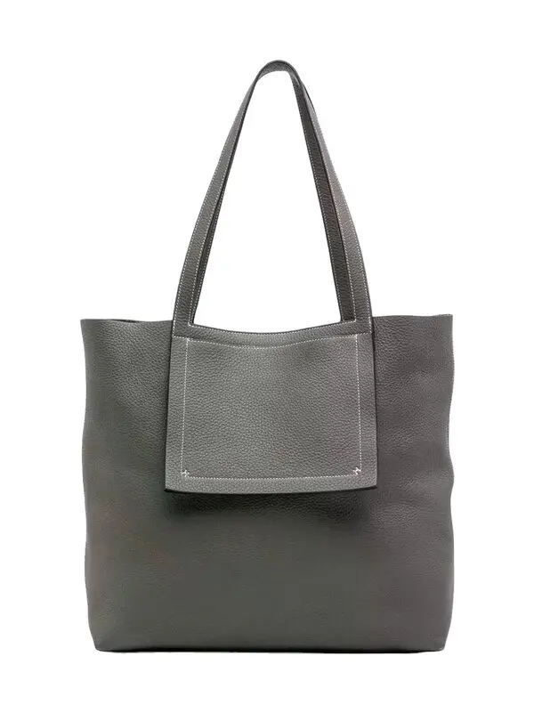 Hermès 2022 Taurillon Clemence Cabasellier 46 Tote Bag - Grey