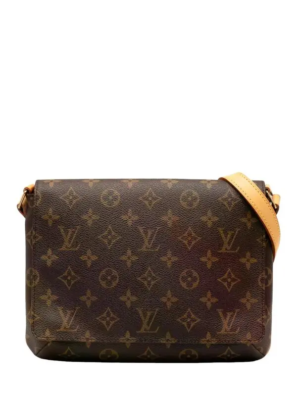 LOUIS VUITTON 2002 Monogram Musette Tango Shoulder Bag - Brown