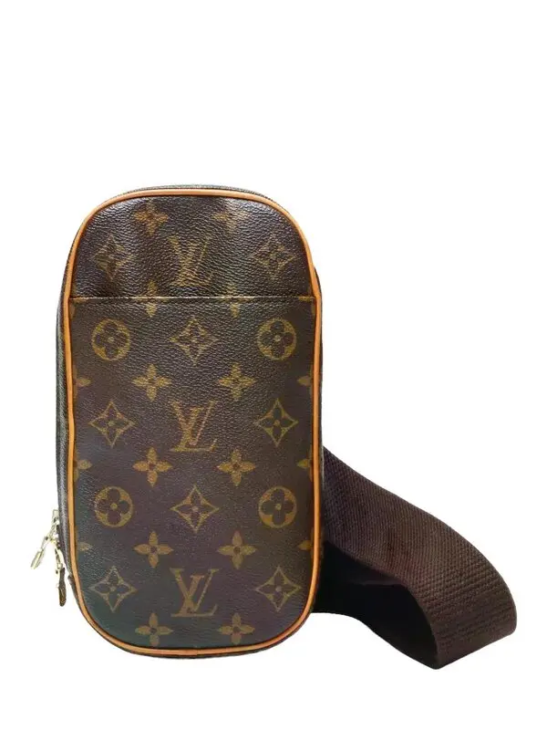 LOUIS VUITTON 2004 Pochette Gange Monogram Messenger Bag - Brown