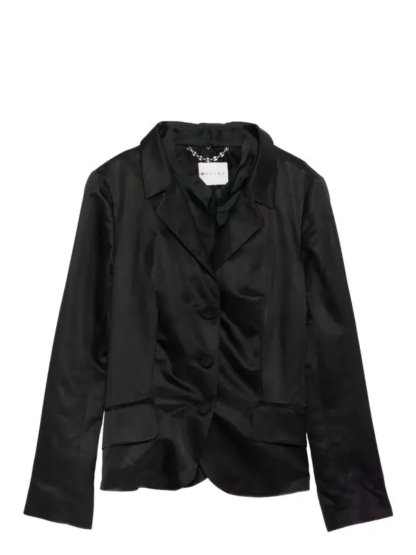 Celine 2000s Silk Jacket - Black