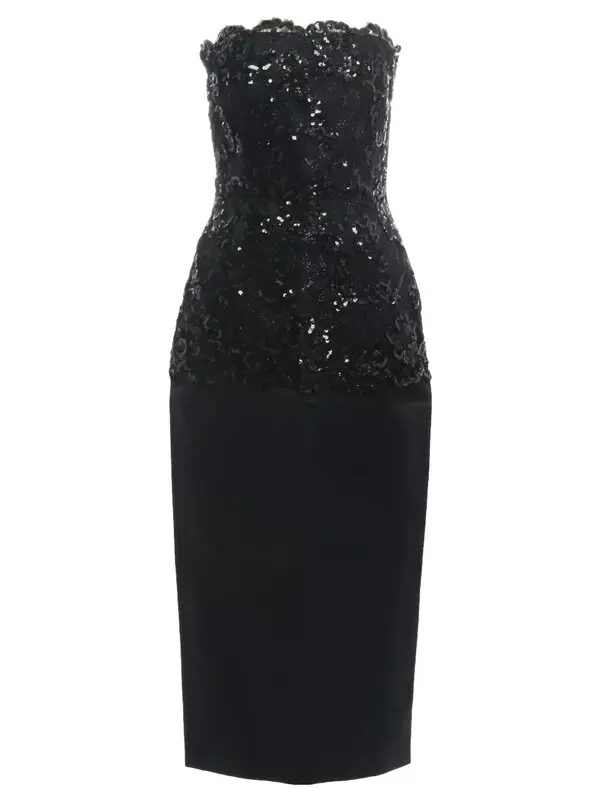 GENNY 1980s Sequin-embellished Dress - Black