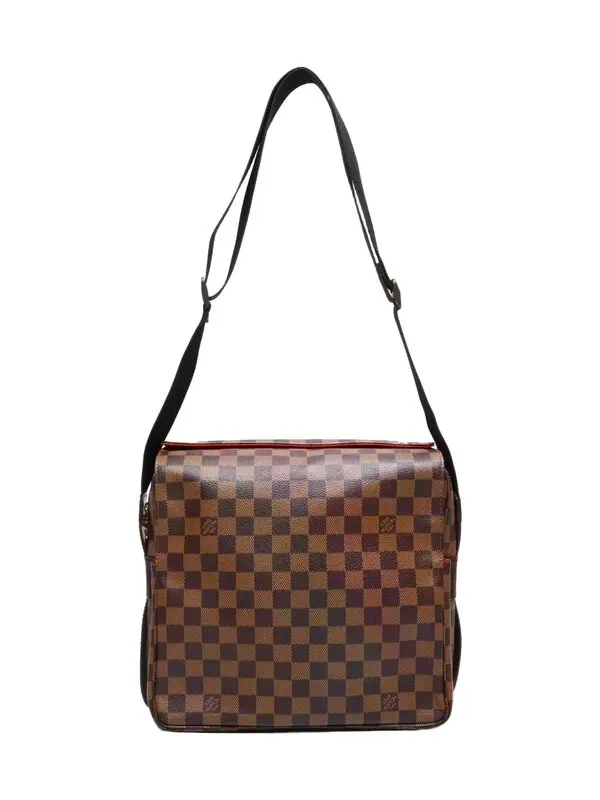 LOUIS VUITTON 2004 Naviglio Damier Shoulder Bag - Brown