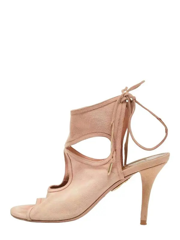 AQUAZZURA 85mm Suede Sandals - Pink
