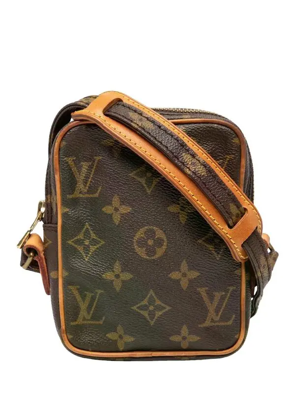 LOUIS VUITTON 1999 Monogram Mini Danube Crossbody Bag - Brown