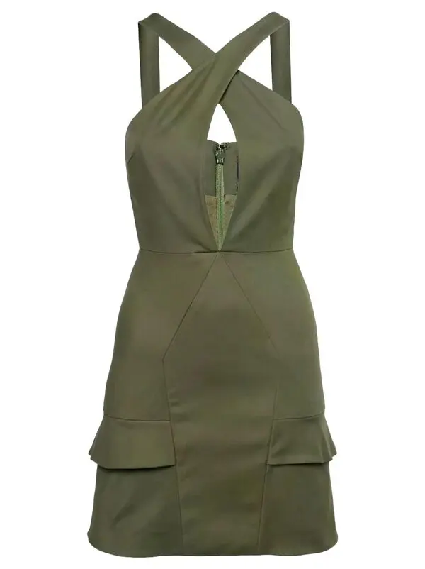 Cushnie Cut-out Mini Dress - Green