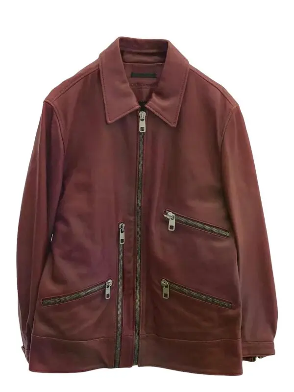 Dolce & Gabbana 2000s Multiple-pockets Lambskin Jacket - Red