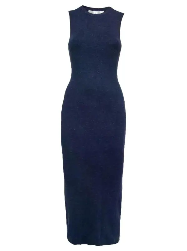 Victoria Beckham Ribbed Maxi Dress - Blue