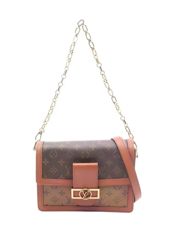 LOUIS VUITTON Dauphine Mm Shoulder Bag - Brown